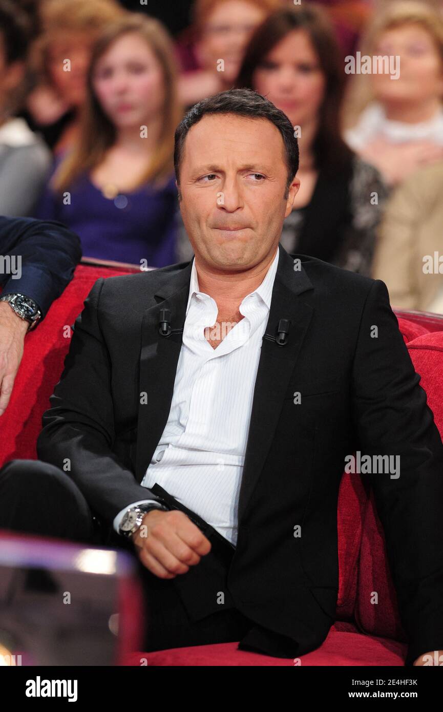 Arthur lors de l'enregistrement de l'emission Vivement Dimanche a Paris ...