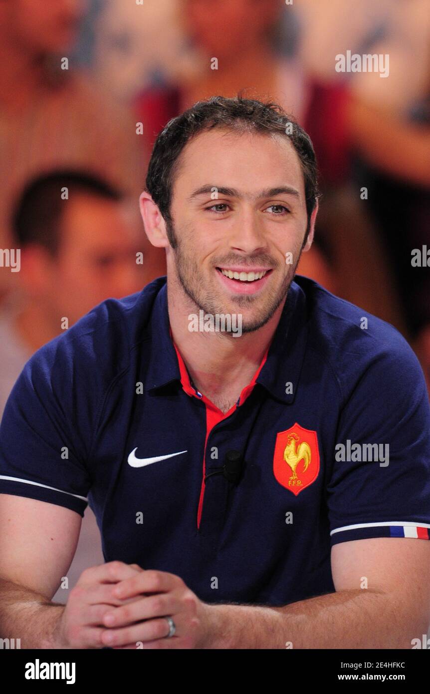 Julien Dupuy at the taping of 'Stade 2' on November 15, 2009 in Paris ...