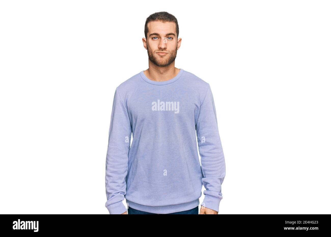 Young caucasian man wearing casual clothes depressed and worry for ...