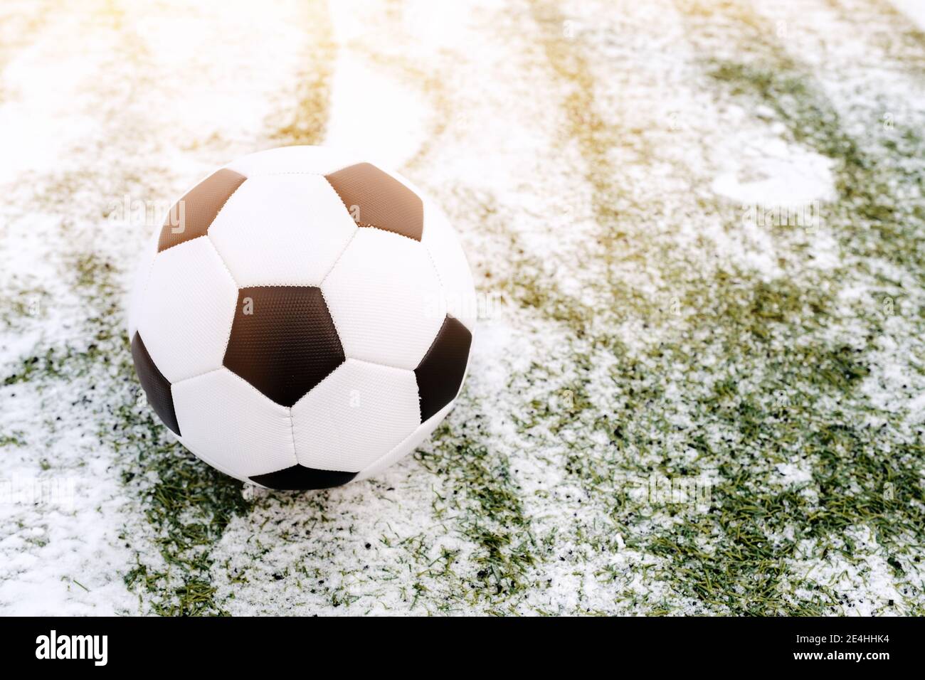 Football stadium in winter hi-res stock photography and images - Alamy
