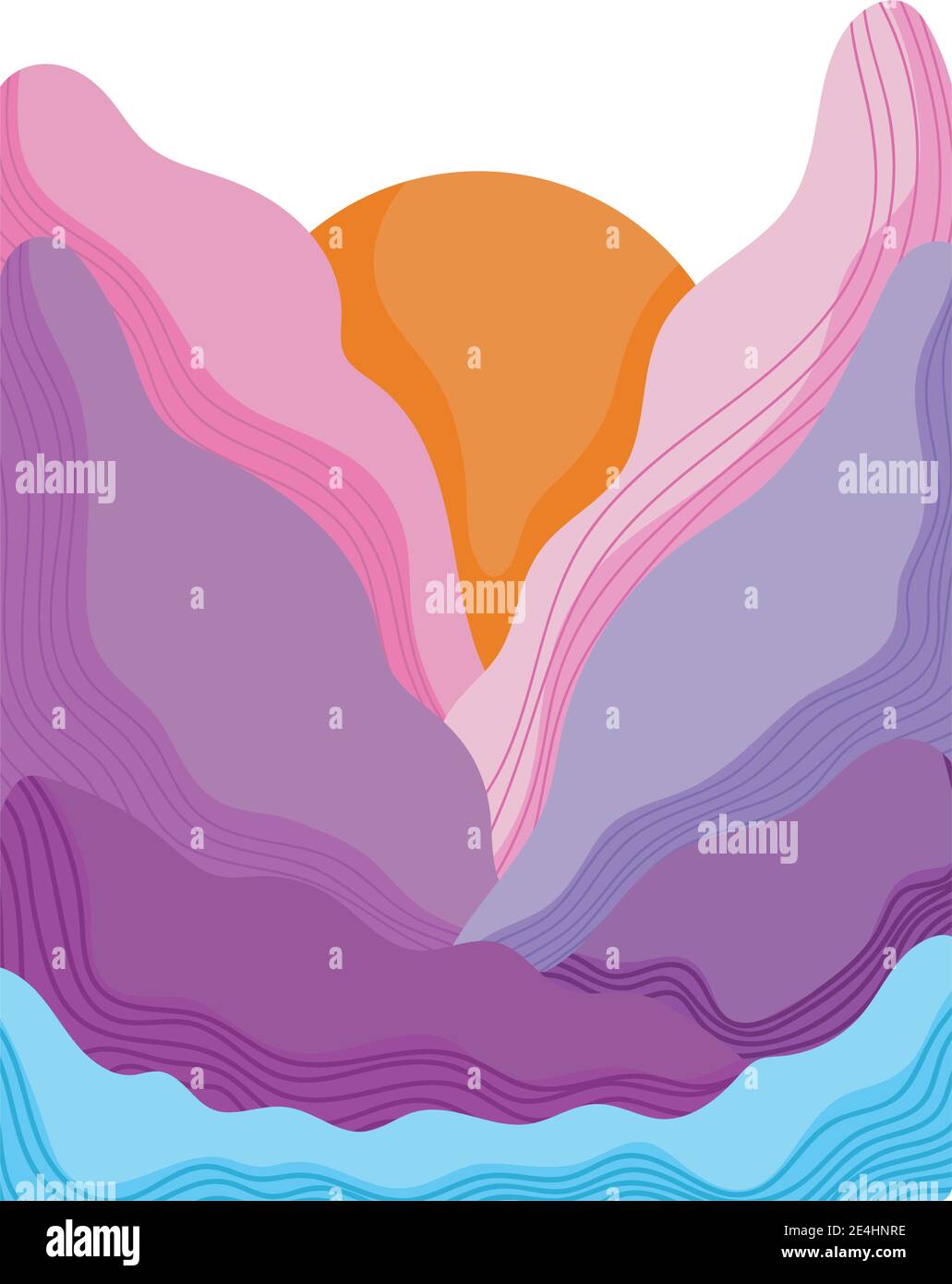 Sunny waving Stock Vector Images - Alamy