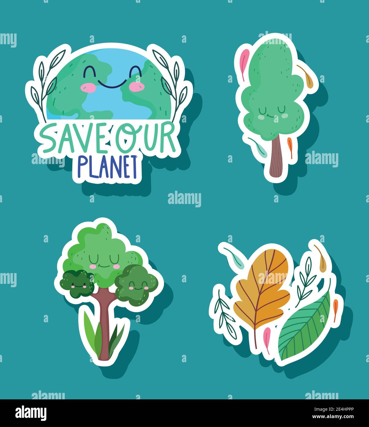 save the world environment ecology nature cartoon vector illustration ...