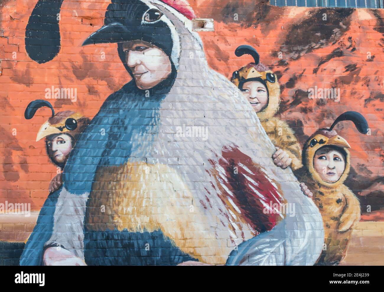 Family of Quail Painting, Part of The Borderlands Mural, Tucson ...