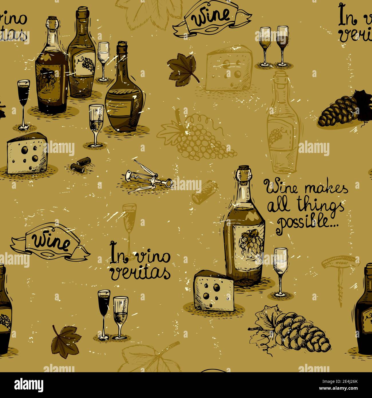 Still life cheese wine illustration hi-res stock photography and images ...