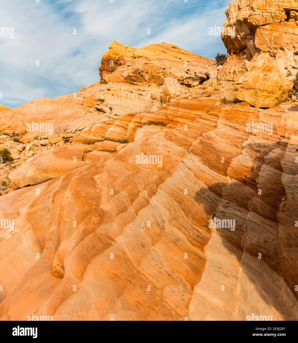 Pastel Colored Rock Formations Along Kaolin Wash, Valley of Fire State ...