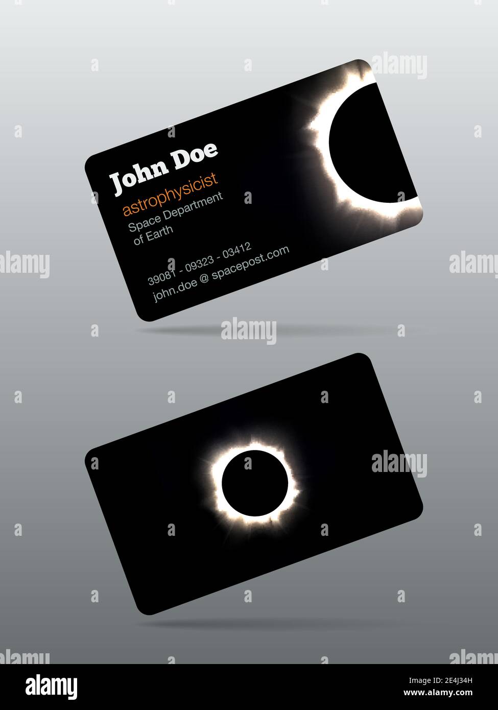 Eclipse business card set vector illustration Stock Vector Image & Art ...