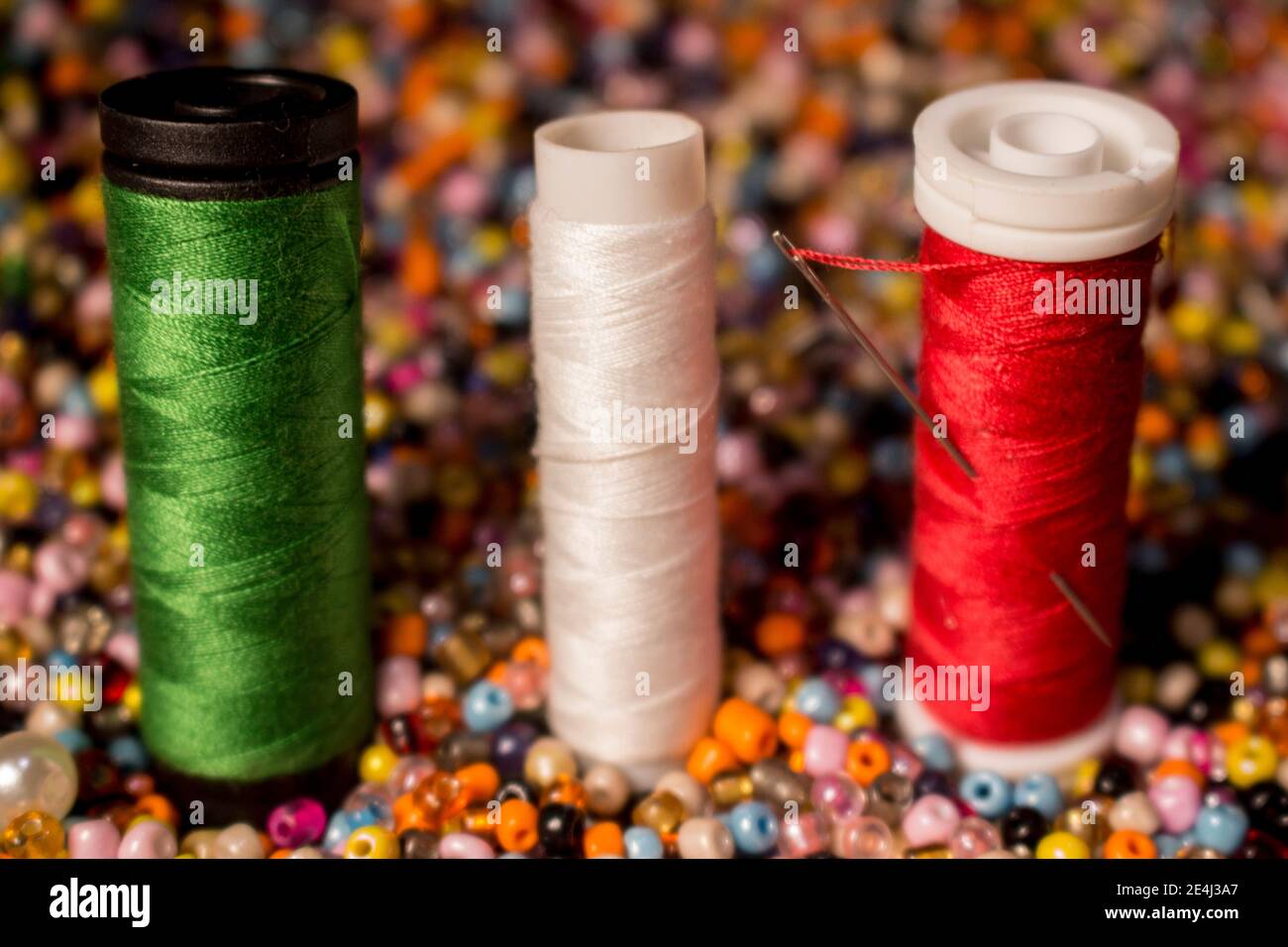 Spool of thread together hi-res stock photography and images - Alamy