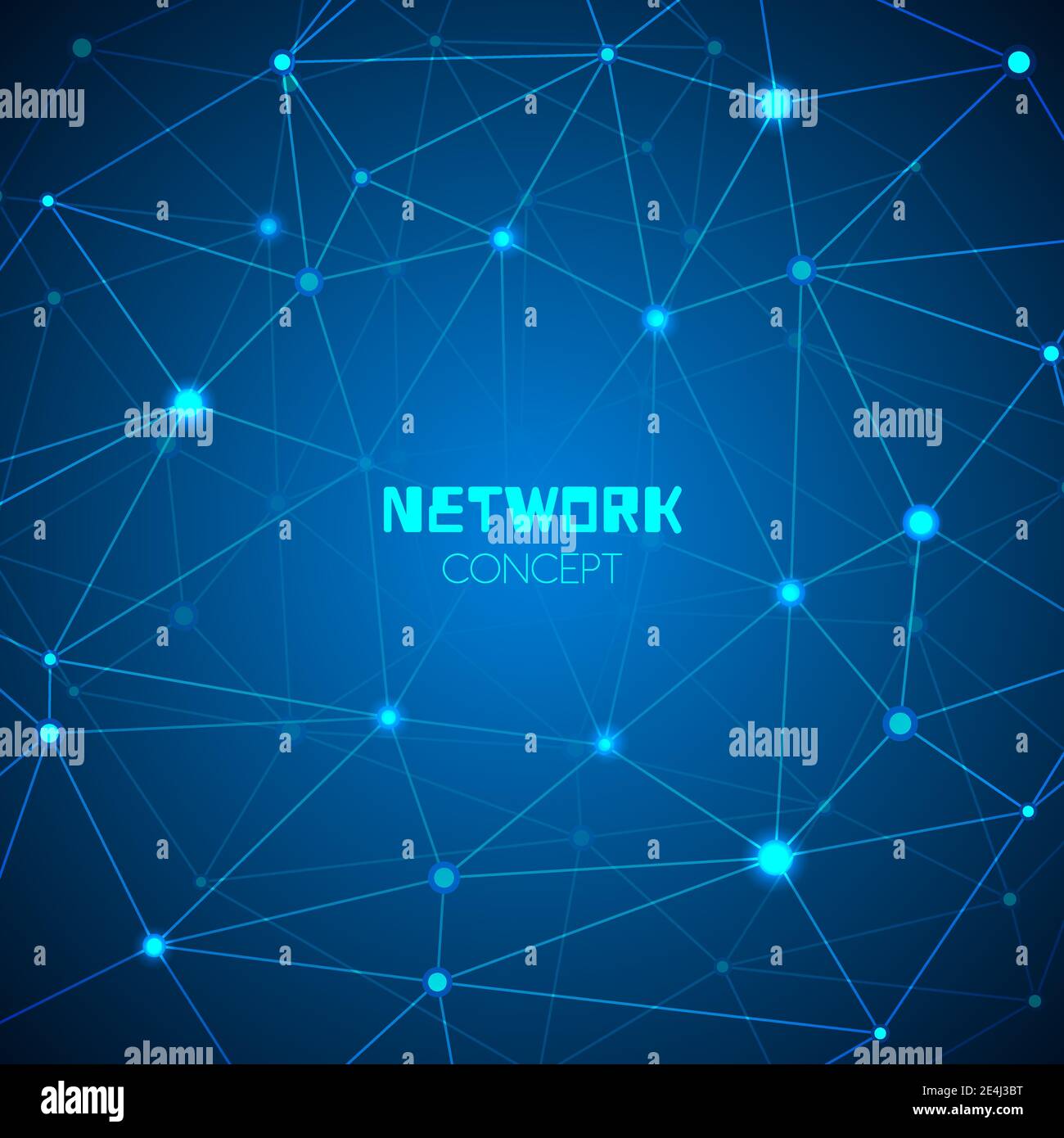 Abstract technology communication network concept vector illustration ...