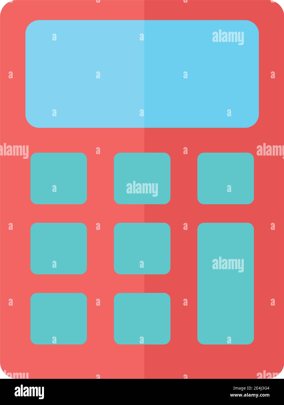 calculator maths science cartoon flat style vector illustration Stock ...