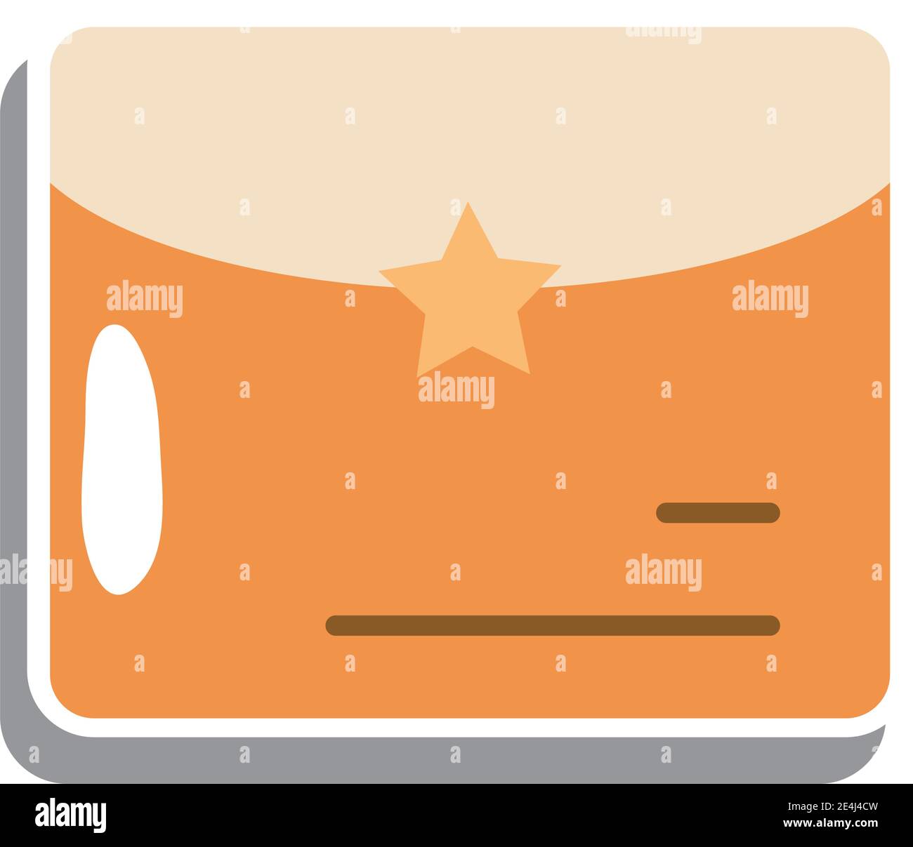 Envelope with star sticker design, Message email mail and letter theme ...