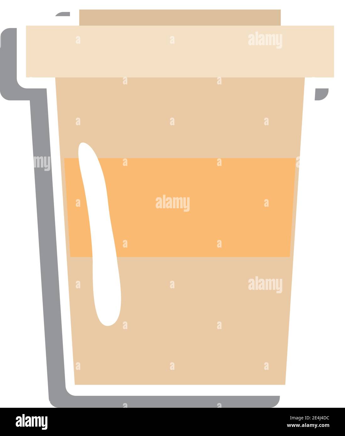 coffee mug sticker design of drink caffeine breakfast and beverage ...