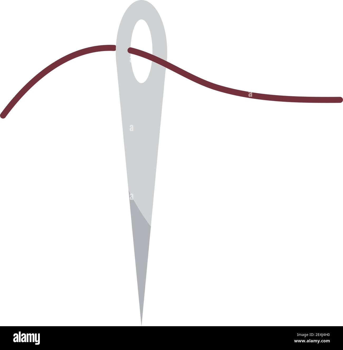 needle with thread design, Embroidery weaving and sewing theme Vector ...