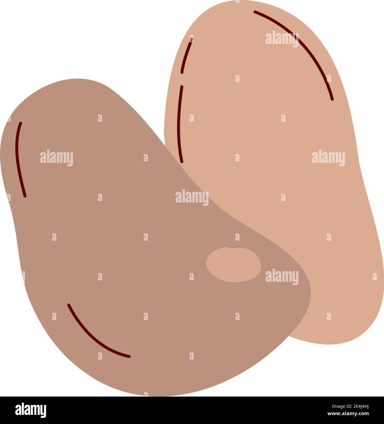 potatoes vegetable design, food organic and healthy theme Vector ...