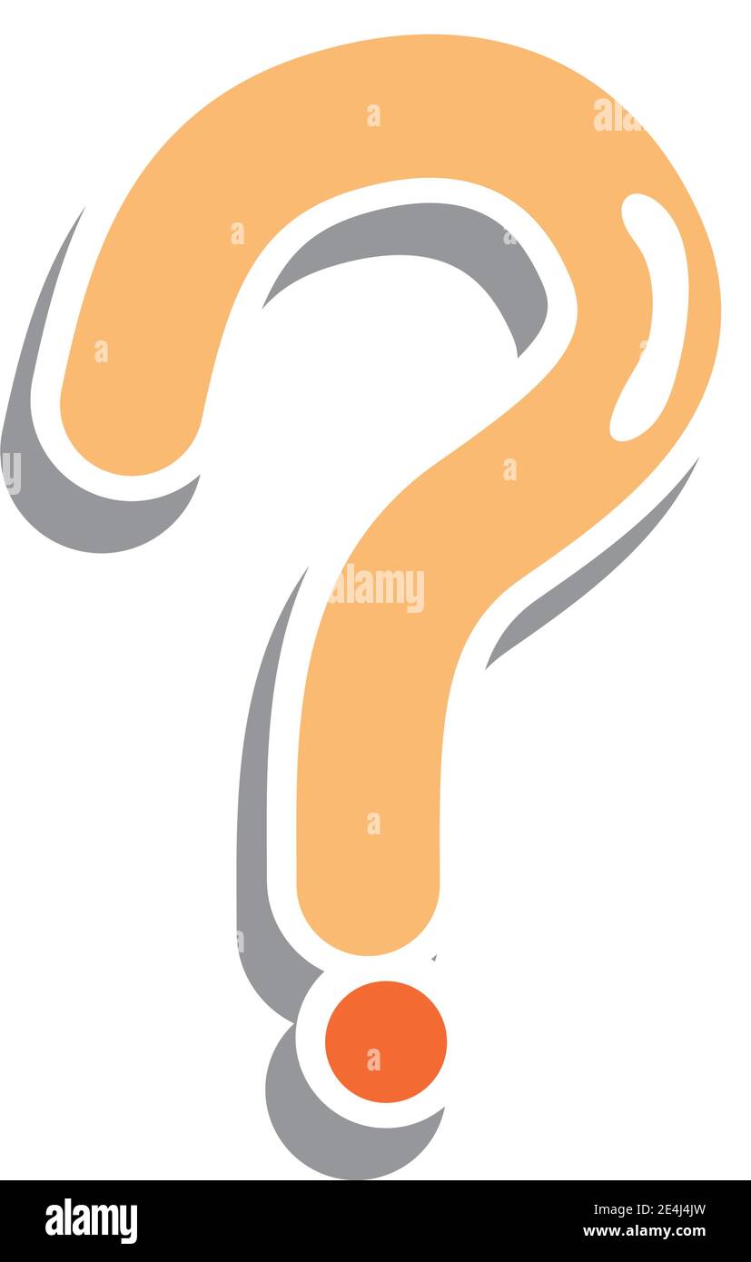 Question mark sticker design, Ask and faq theme Vector illustration ...