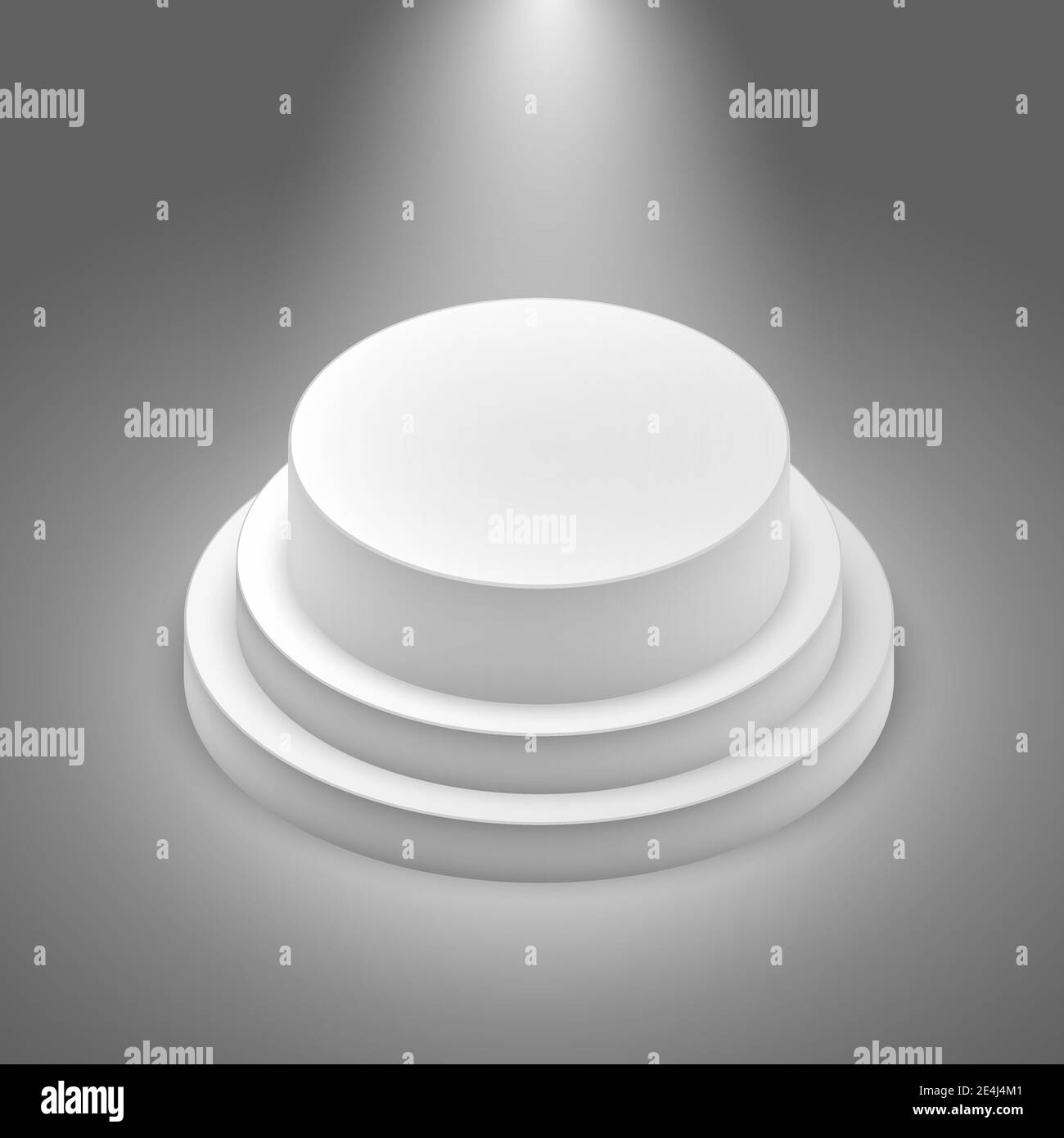 White empty illuminated stage podium vector illustration Stock Vector ...