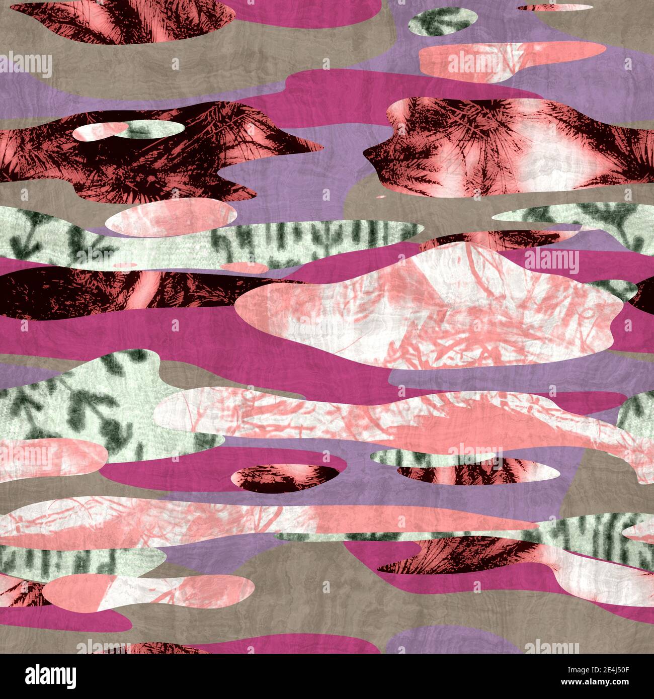 Seamless collage in camo shapes vivid montage Stock Photo - Alamy