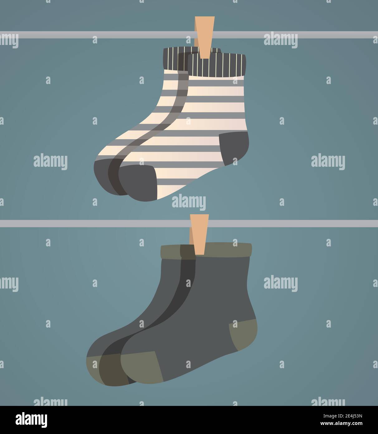 long socks hanging design, Cloth fashion style wear and store theme ...