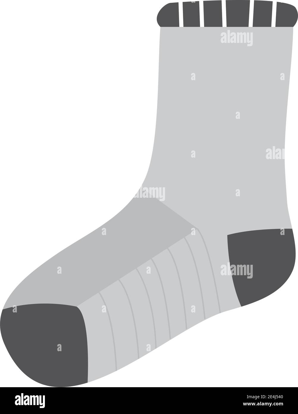 gray sock design, Cloth fashion style wear and store theme Vector ...