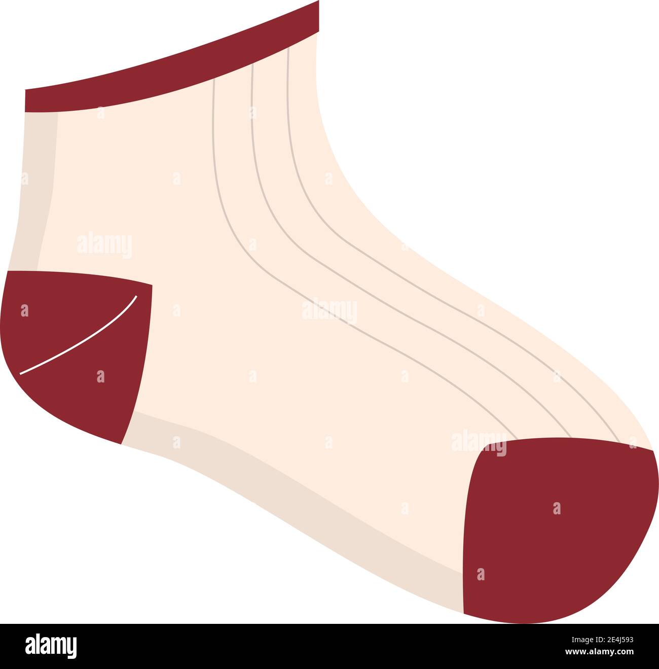 white and red sock design, Cloth fashion style wear and store theme ...