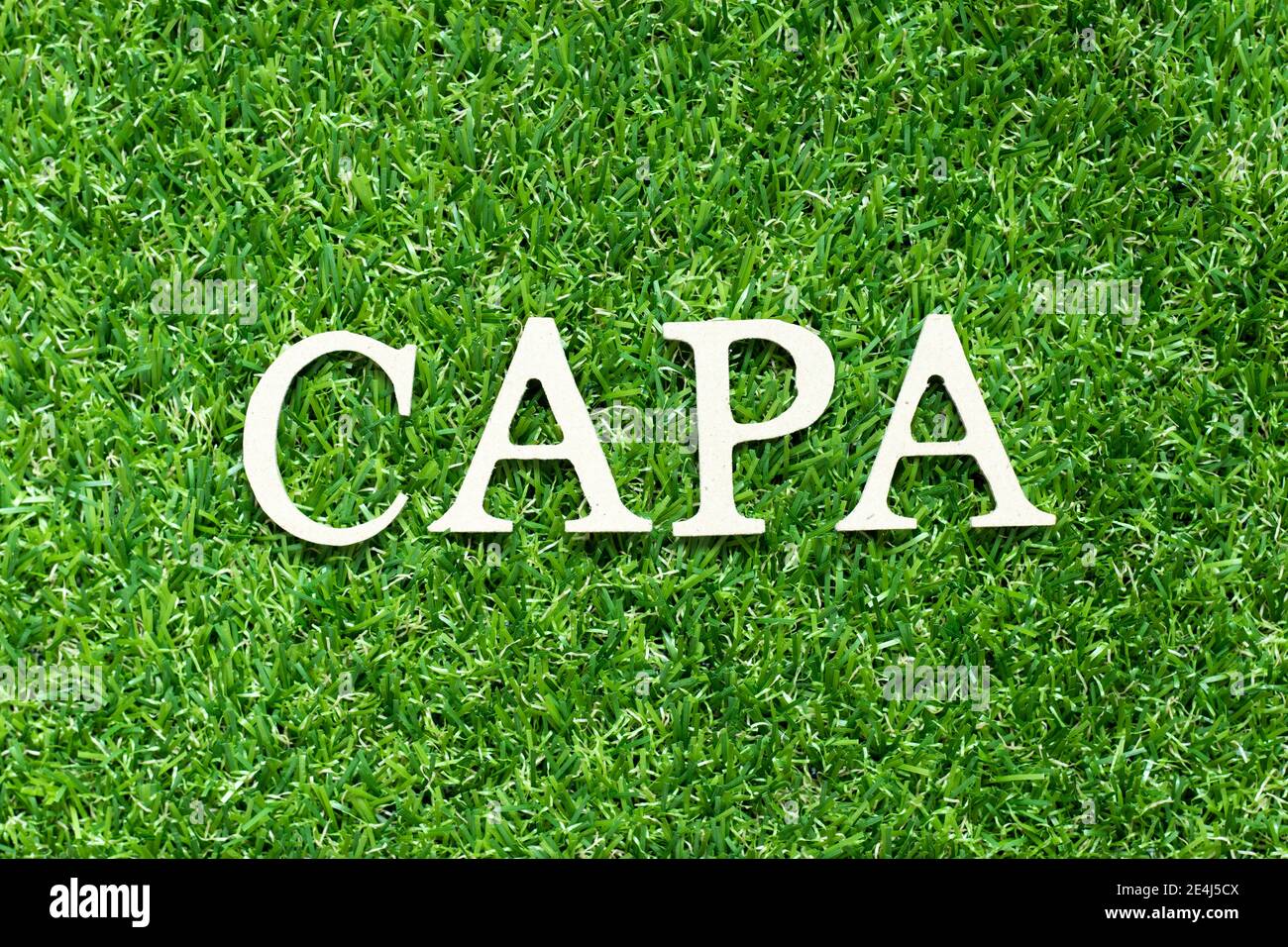 Alphabet letter in word CAPA (abbreviation of corrective action and ...