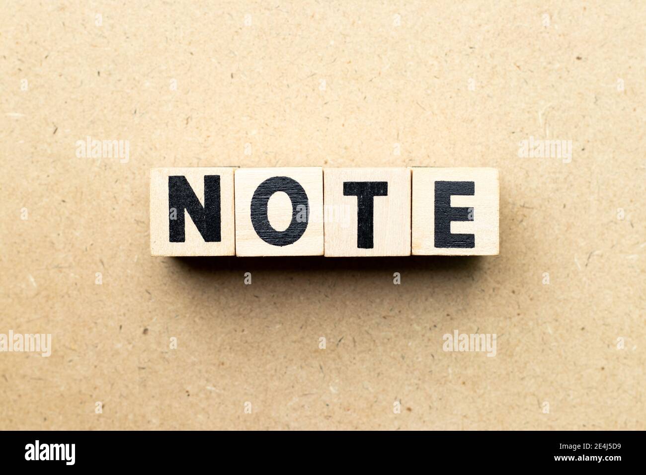 Alphabet letter block in word note on wood background Stock Photo - Alamy