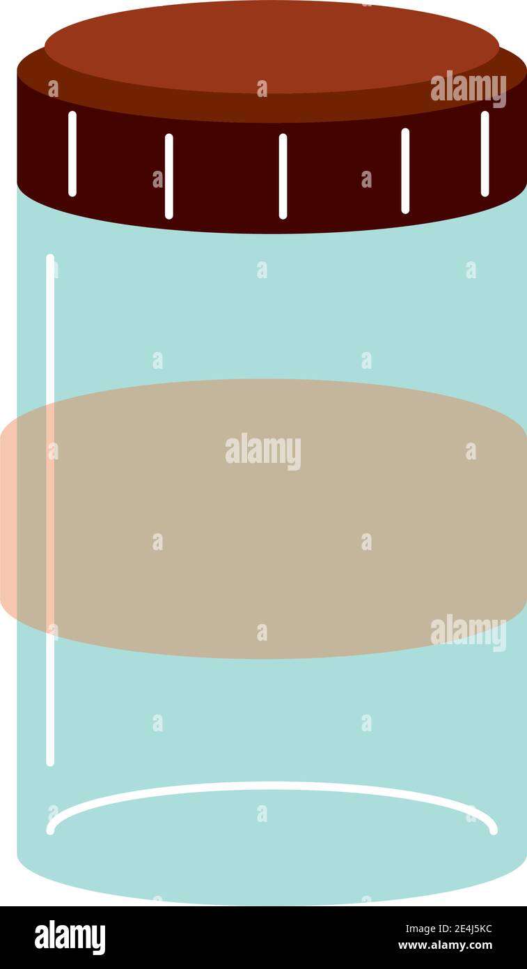 glass jar with label design, Cook kitchen eat and food theme Vector ...