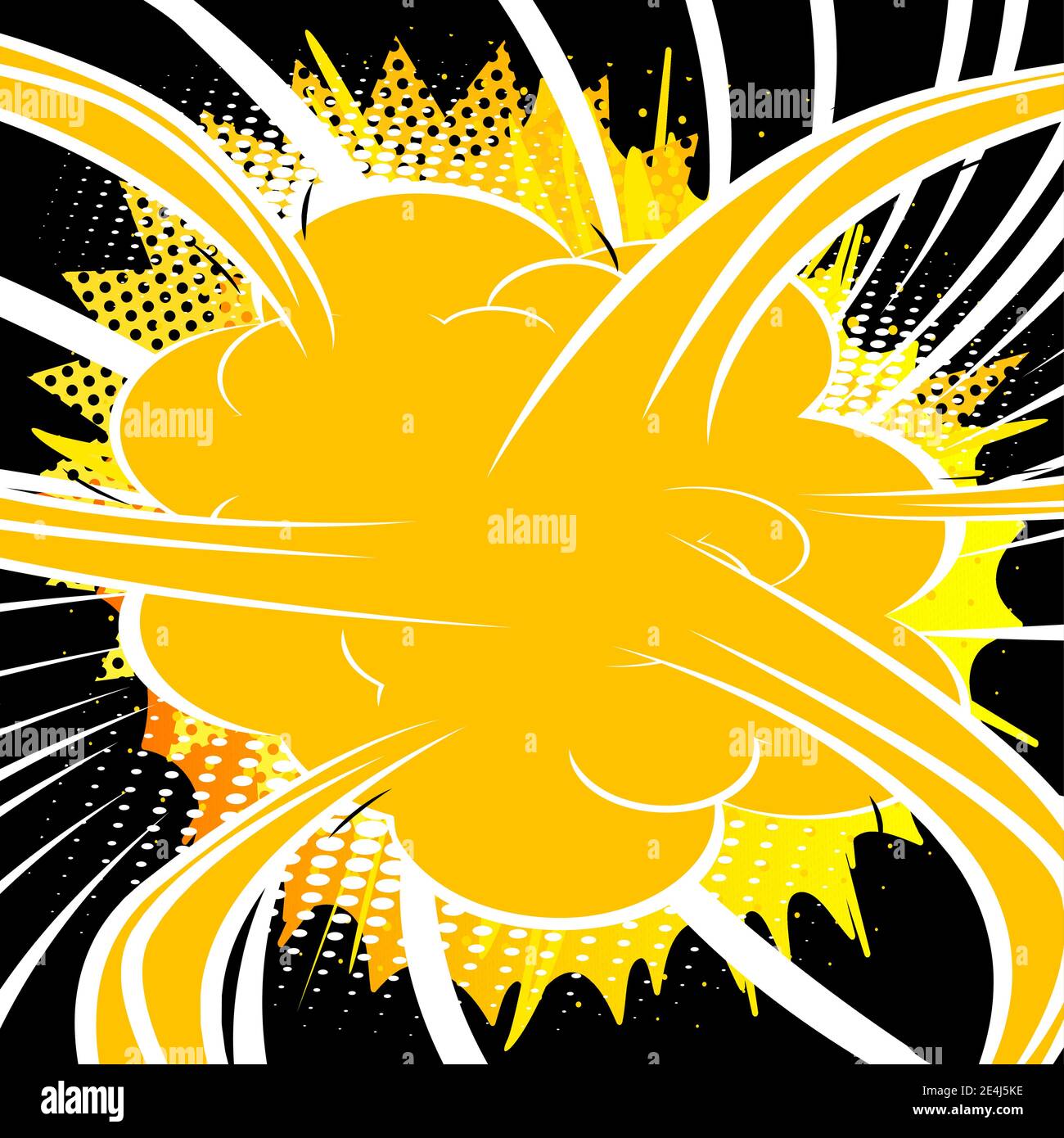 Comic book background with colored explosion effect and space for text ...