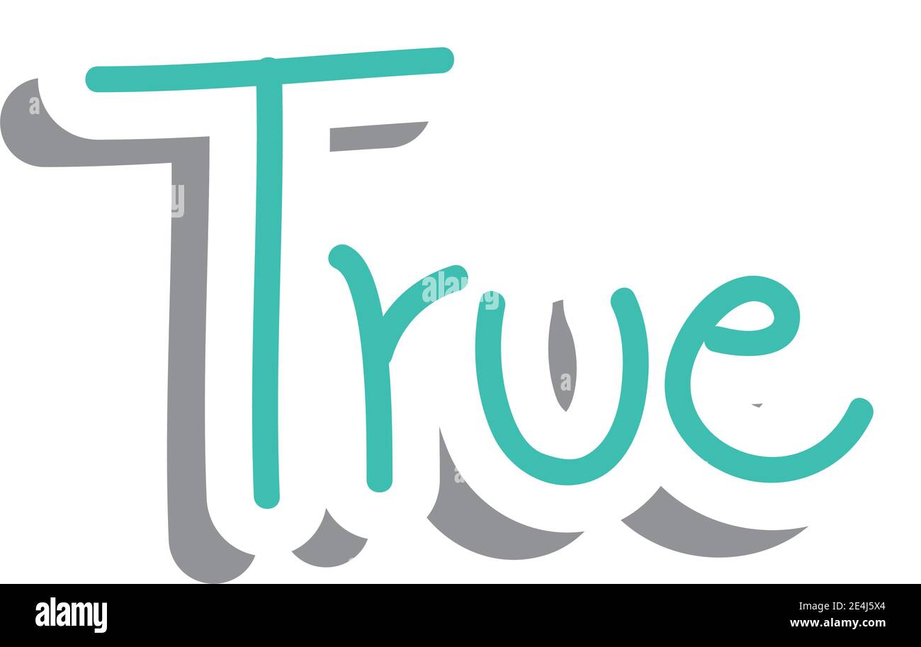 true word cute sticker design, message positive badge and ornament ...