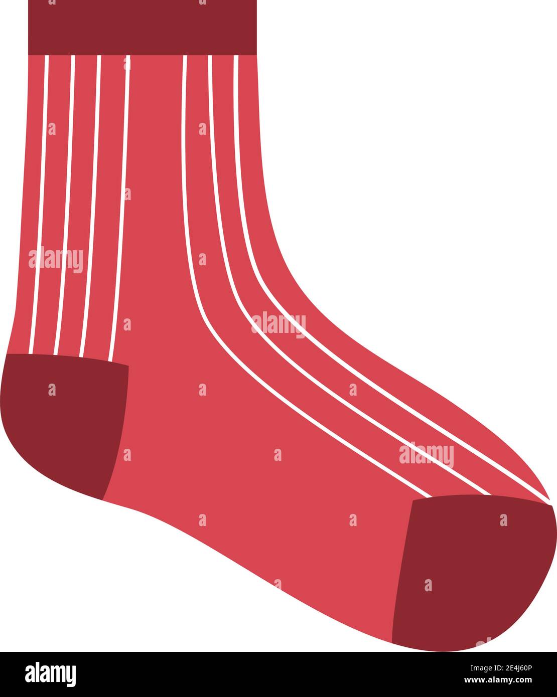 red and striped sock design, Cloth fashion style wear and store theme ...