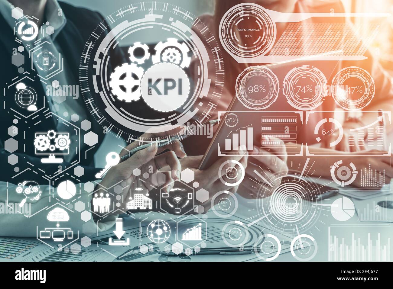 KPI Key Performance Indicator for Business Concept - Modern graphic ...