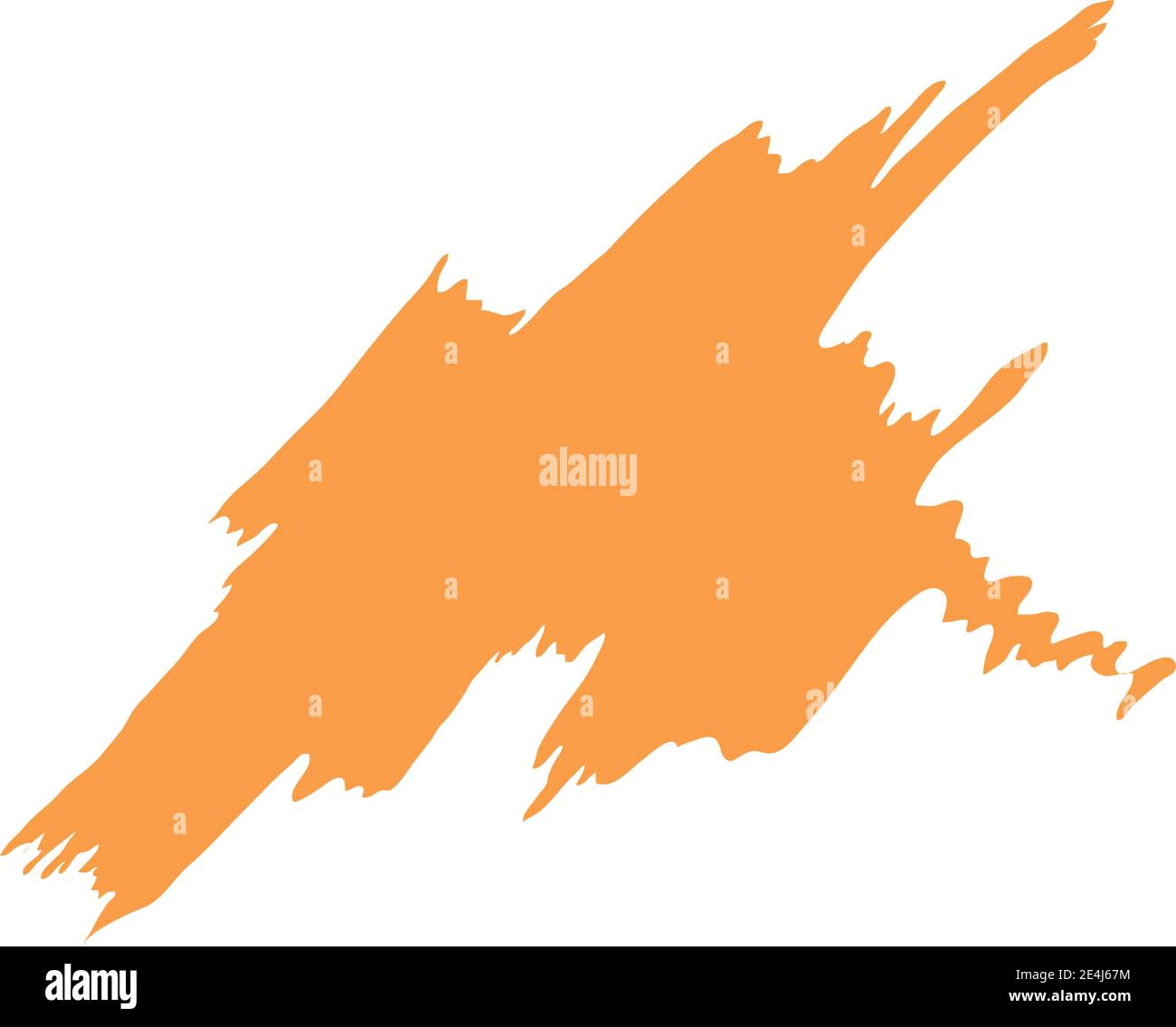 stroke abstract yellow color sketch and doodle design vector ...