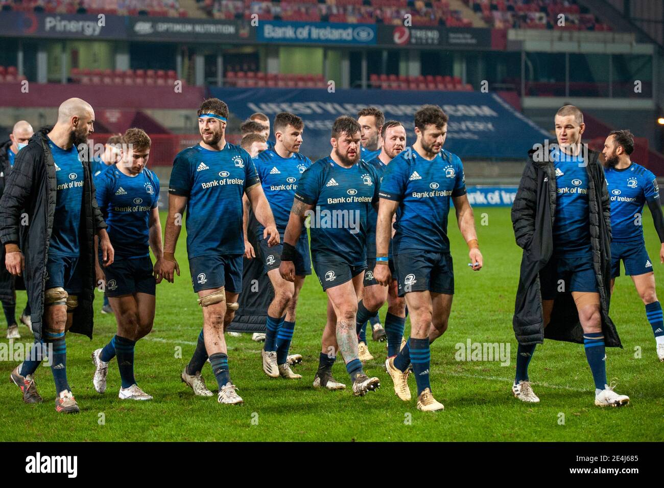 Leinster players after the Guinness PRO14 Round 9 match between Munster ...