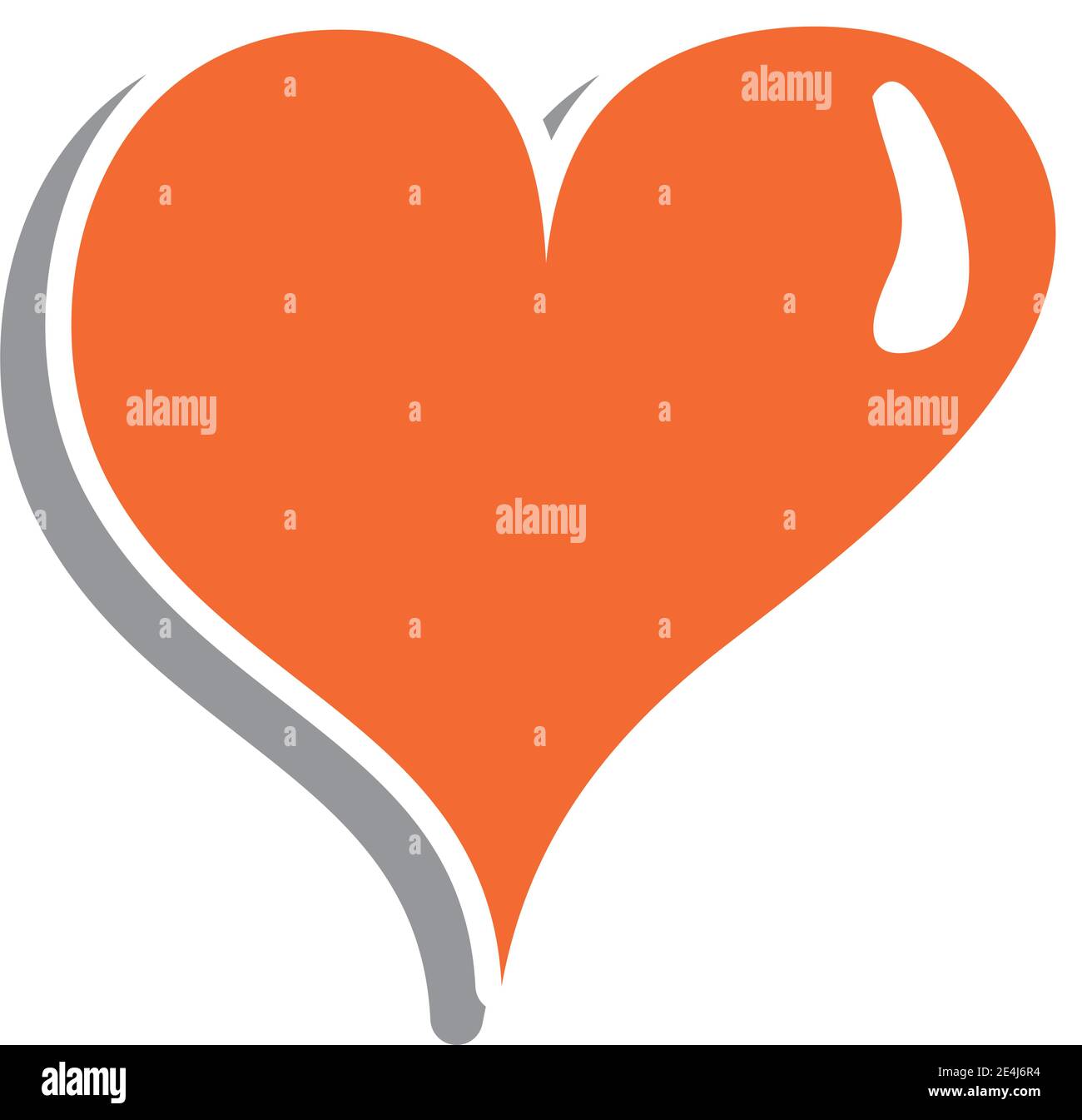 Heart sticker design of love passion and romantic theme Vector ...