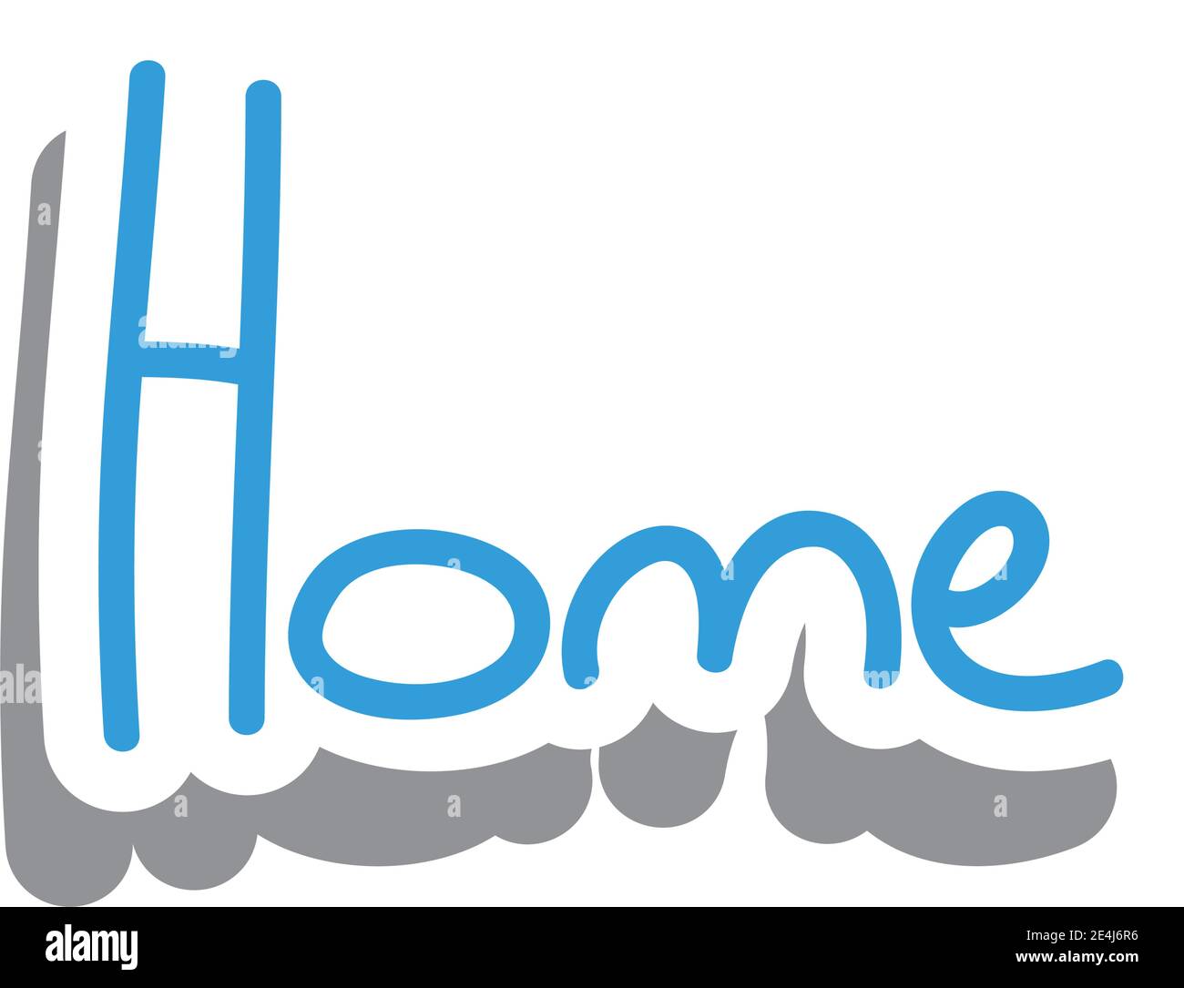 home word sticker design, room and decoration theme Vector illustration ...