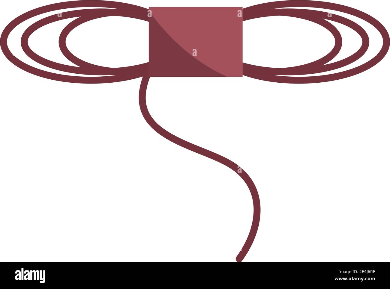 red thread design, Embroidery weaving and sewing theme Vector ...