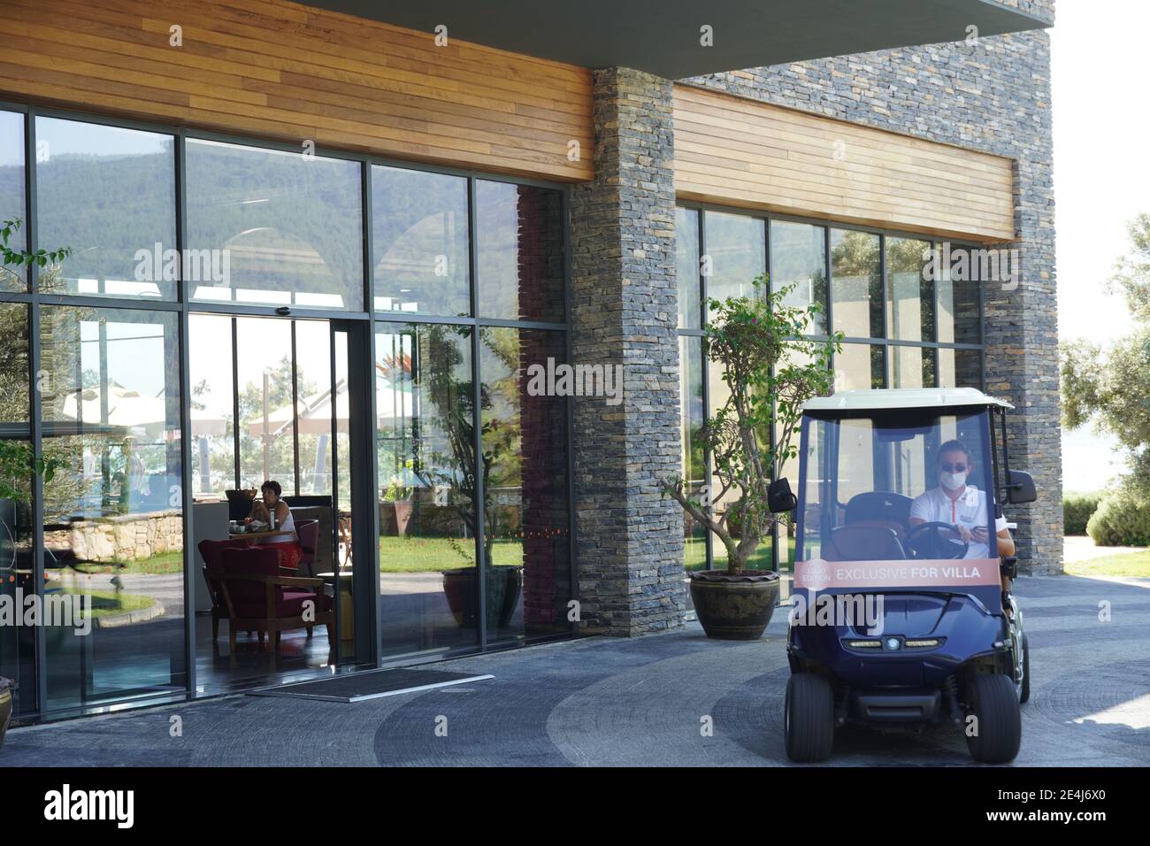 Clean laundry delivery truck with lift ramp . High quality photo Stock ...