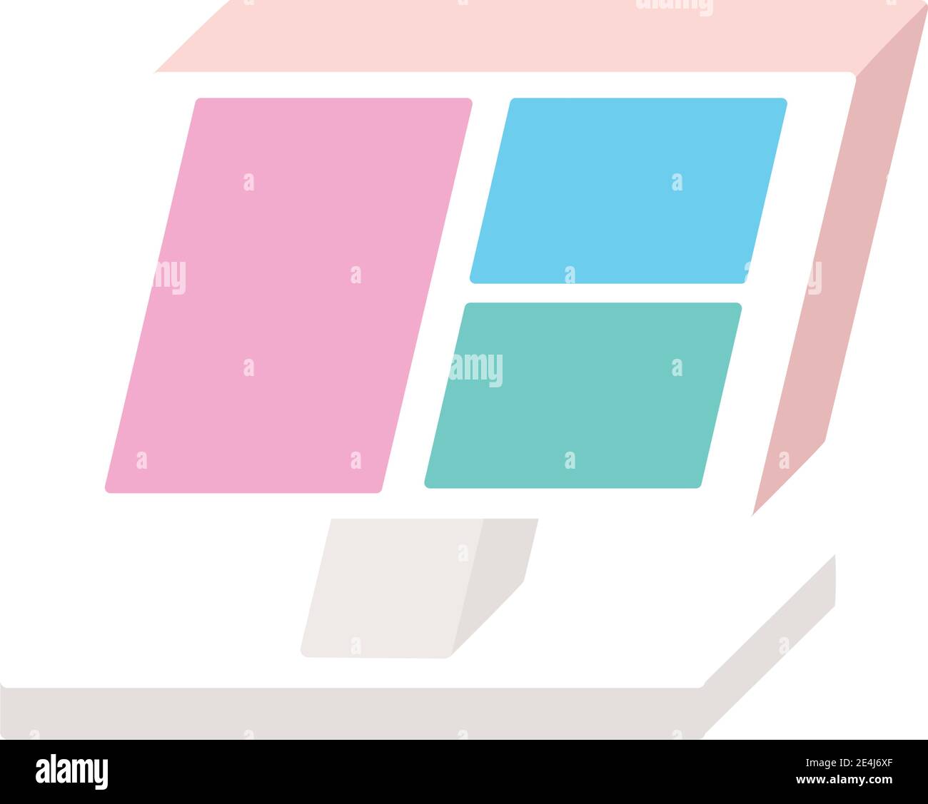 computer screen device digital technology cartoon icon vector ...