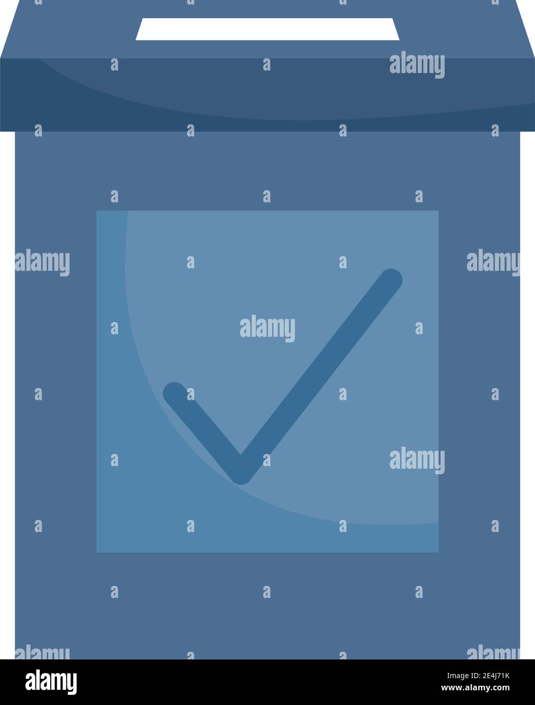 box voting election democracy check mark, white background vector ...
