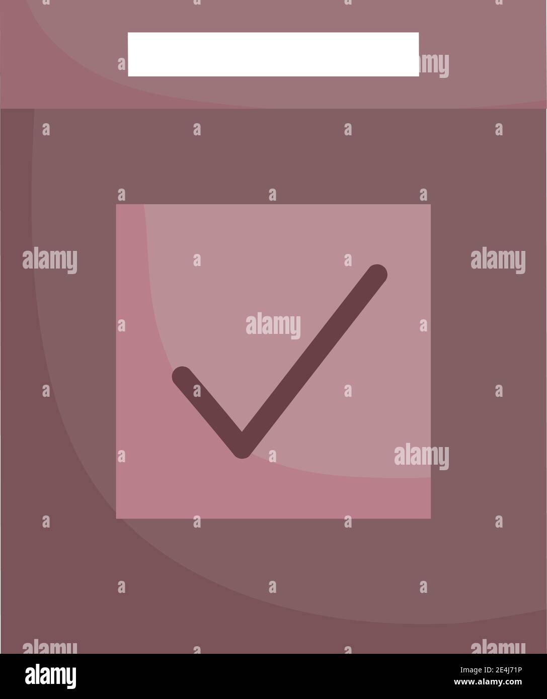 box voting election democracy check mark, white background vector ...