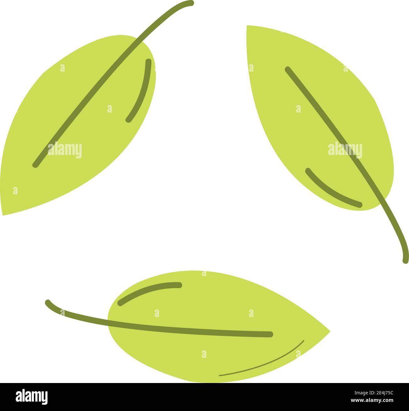 Recycle leaves sign design, Ecology eco save and green theme Vector ...