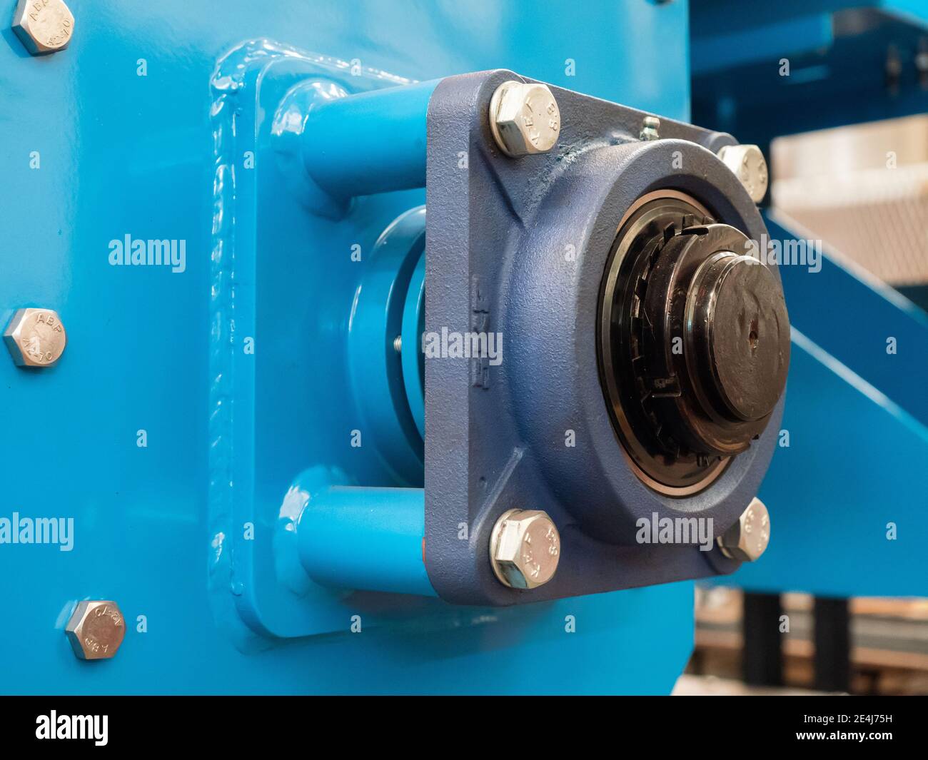 SKF bearing on an industrial screw conveyor for use in the fish ...