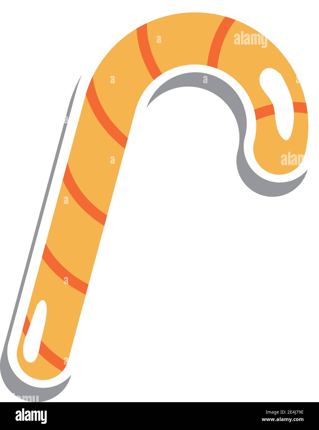 Sweet candy cane sticker design, Sugar caramel bonbon food and dessert ...