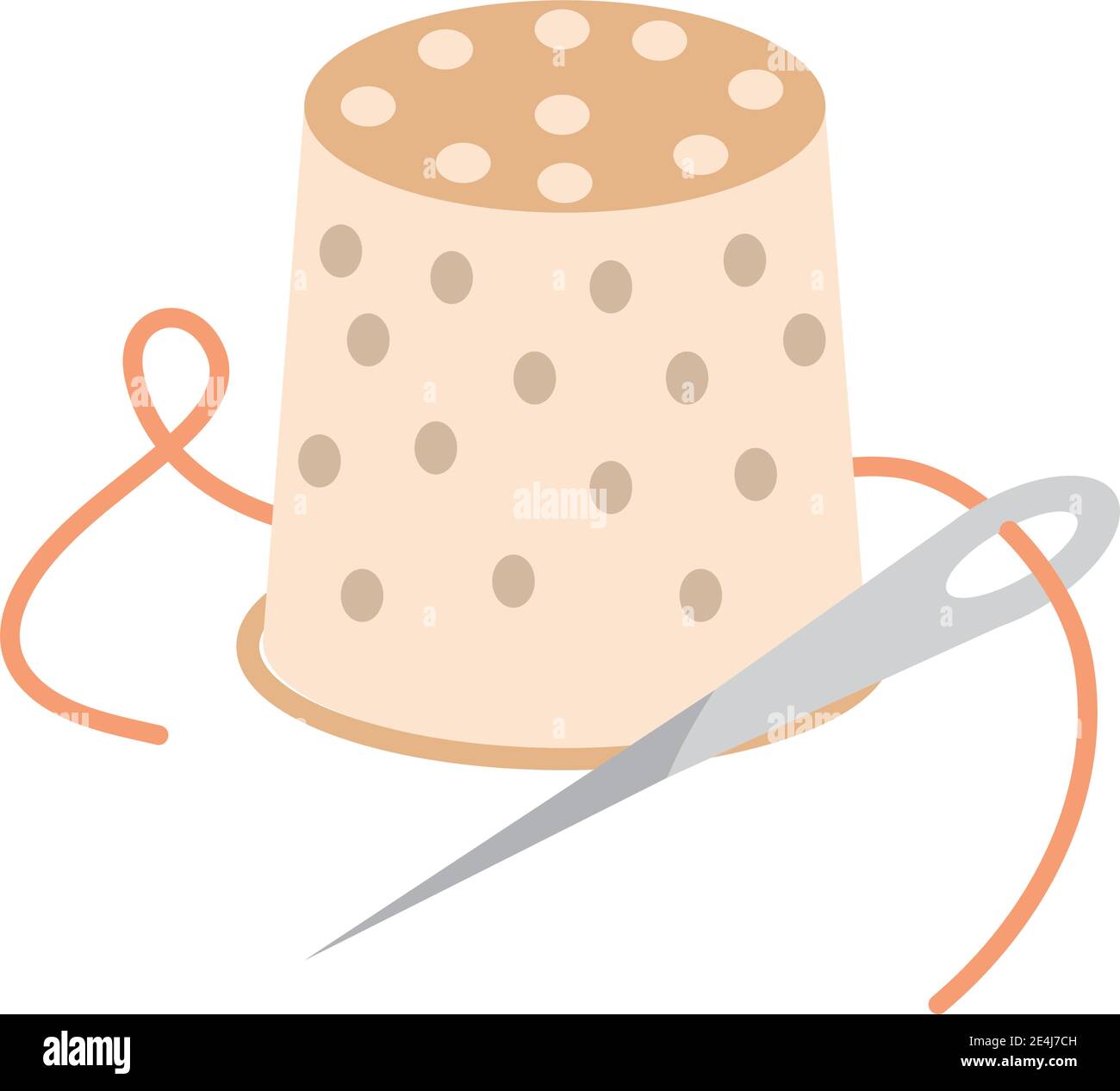 Weaving thimble Stock Vector Images - Alamy