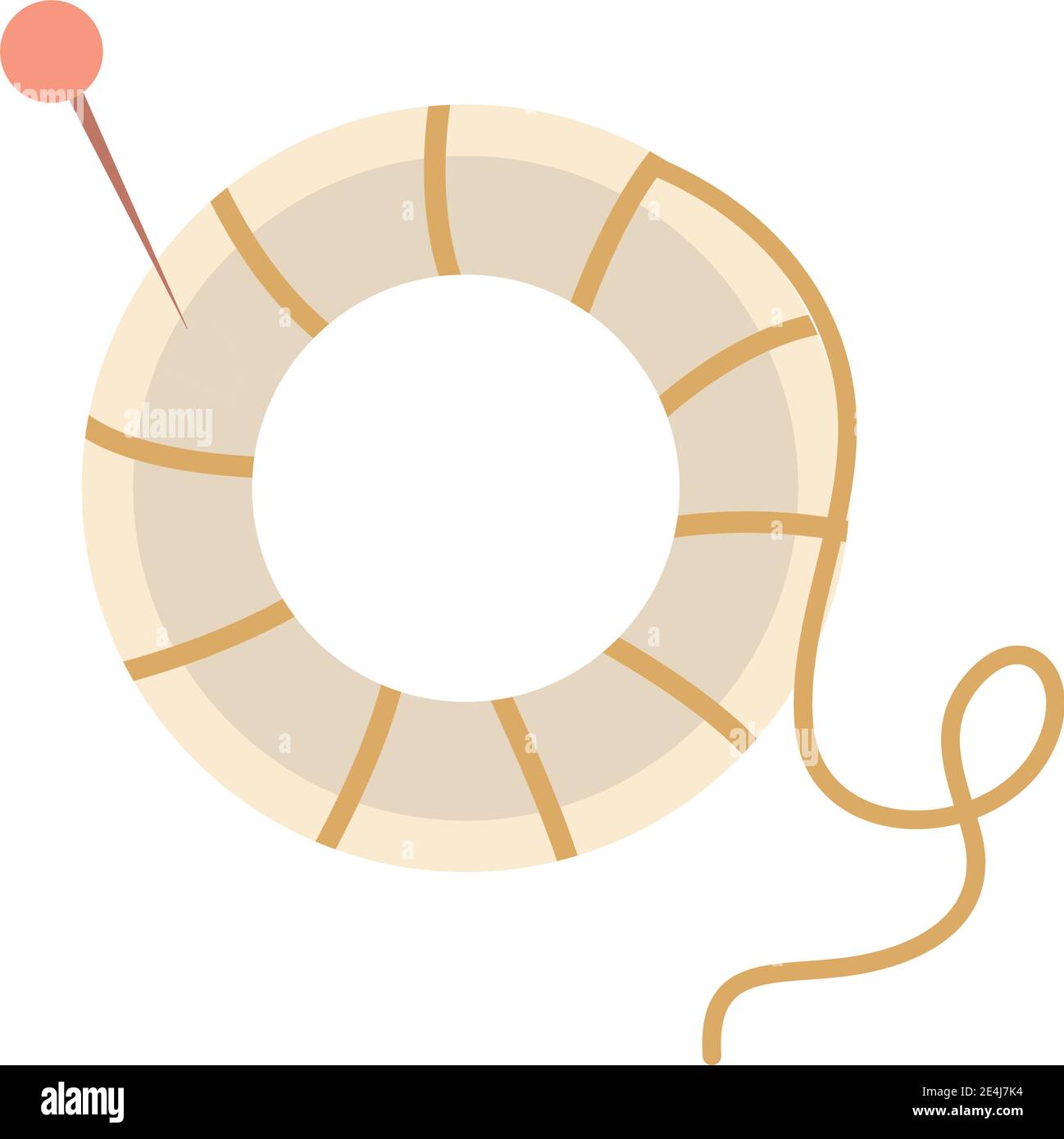 thread circle with needle design, Embroidery weaving and sewing theme ...