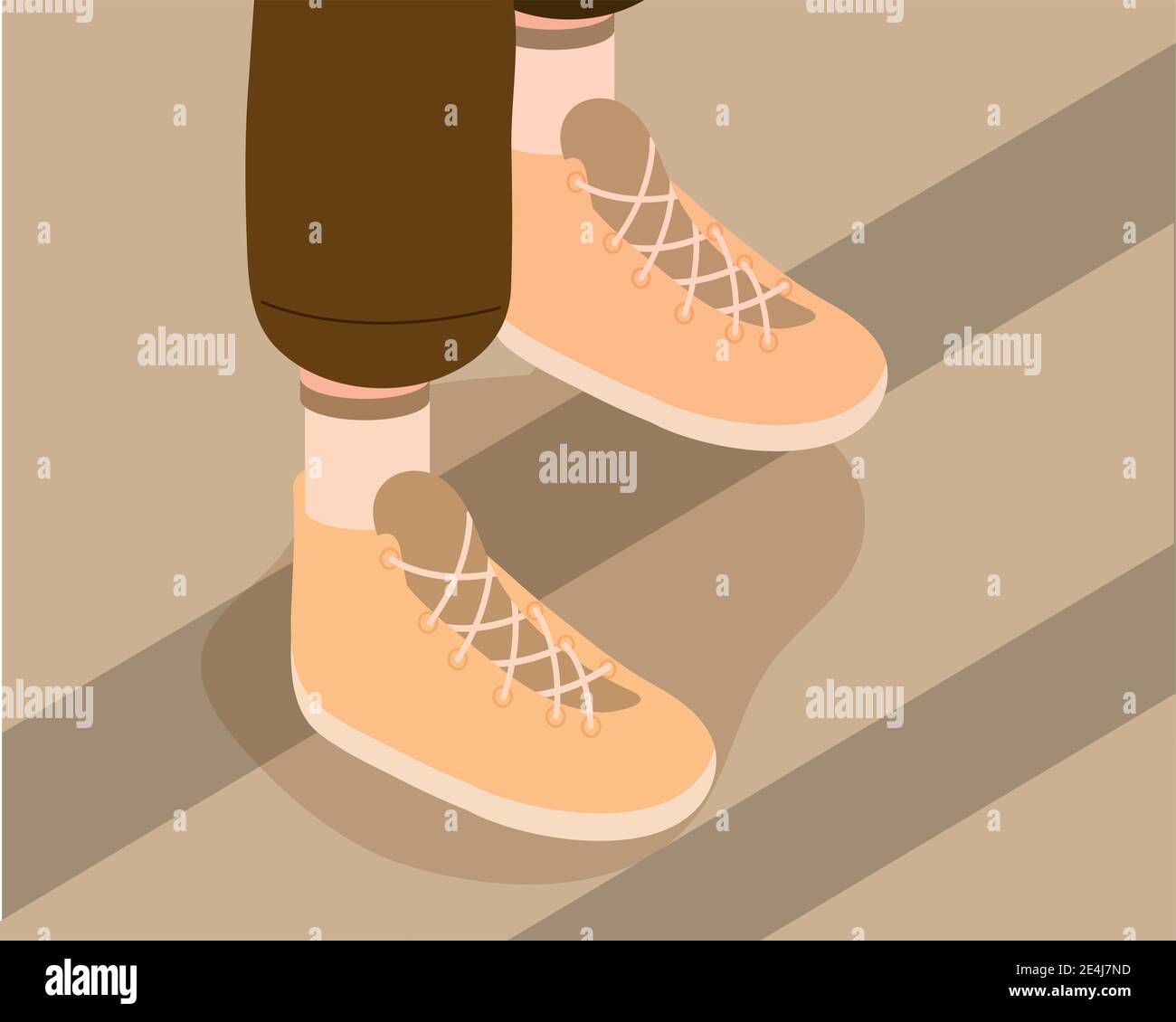 male trendy yellow shoes on ladders design, Cloth fashion style wear ...