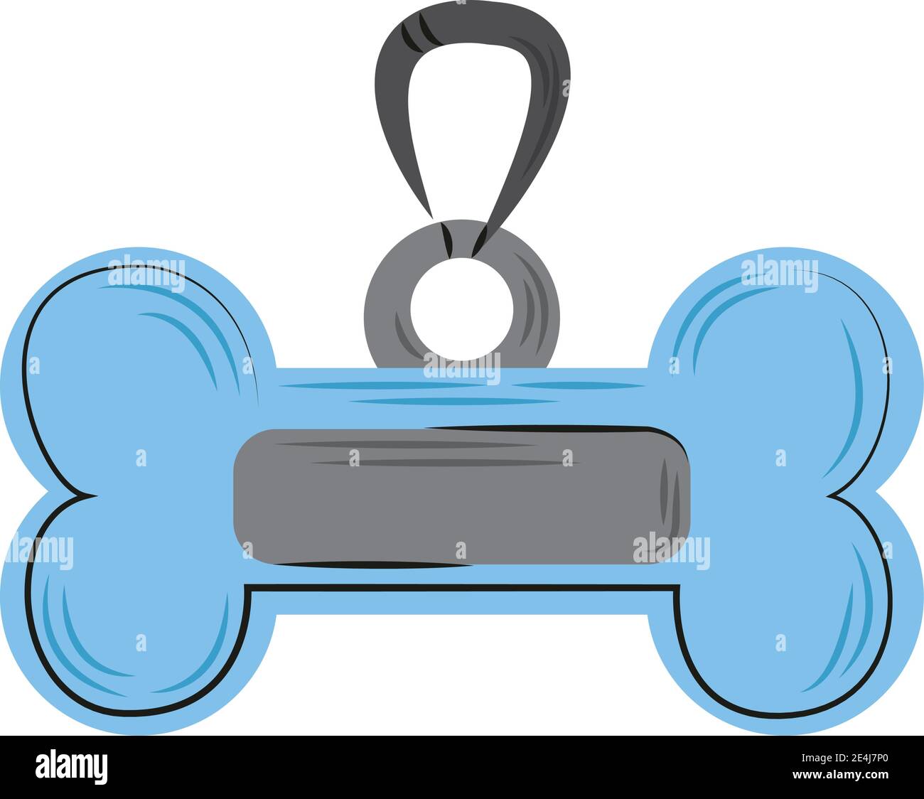 pets bone for dog collar image flat style vector illustration Stock ...