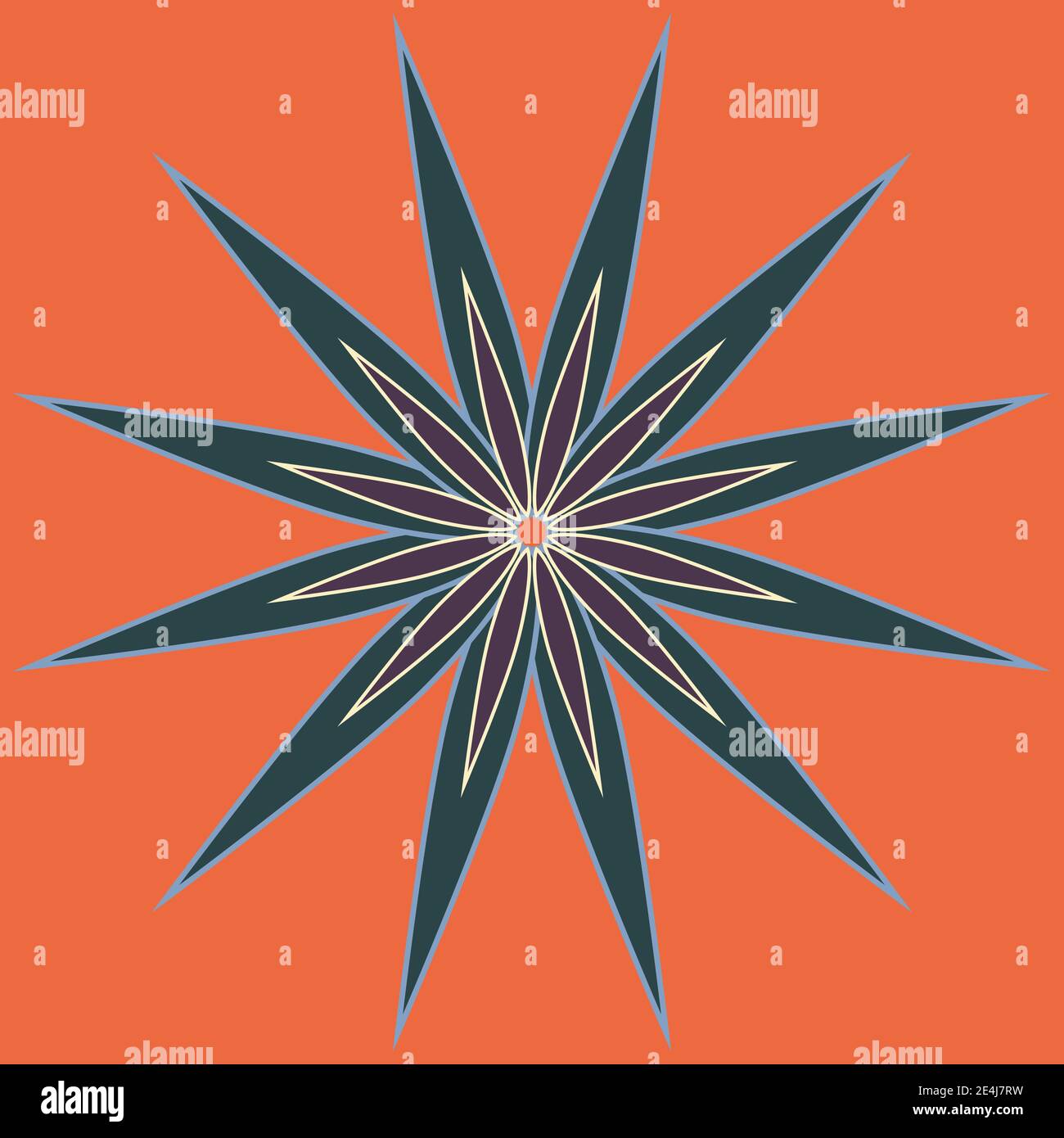 Radial symmetry Stock Vector Images - Alamy