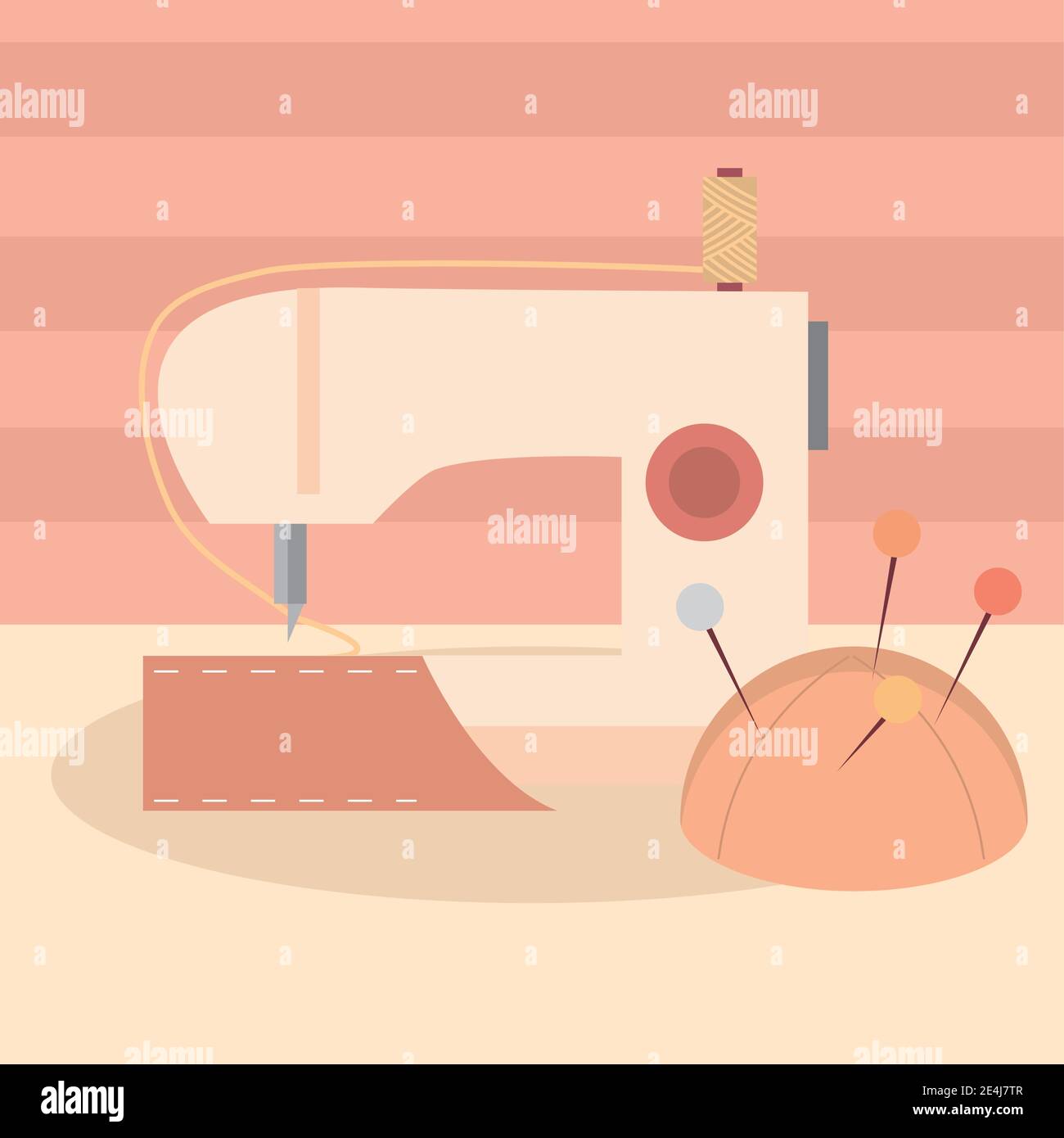 Machine weaving Stock Vector Images - Alamy