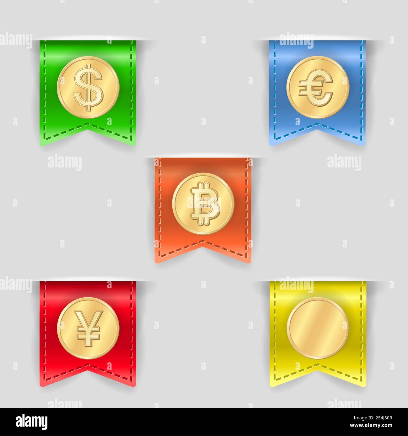 Cash icons set of pay receive and convert money isolated vector ...