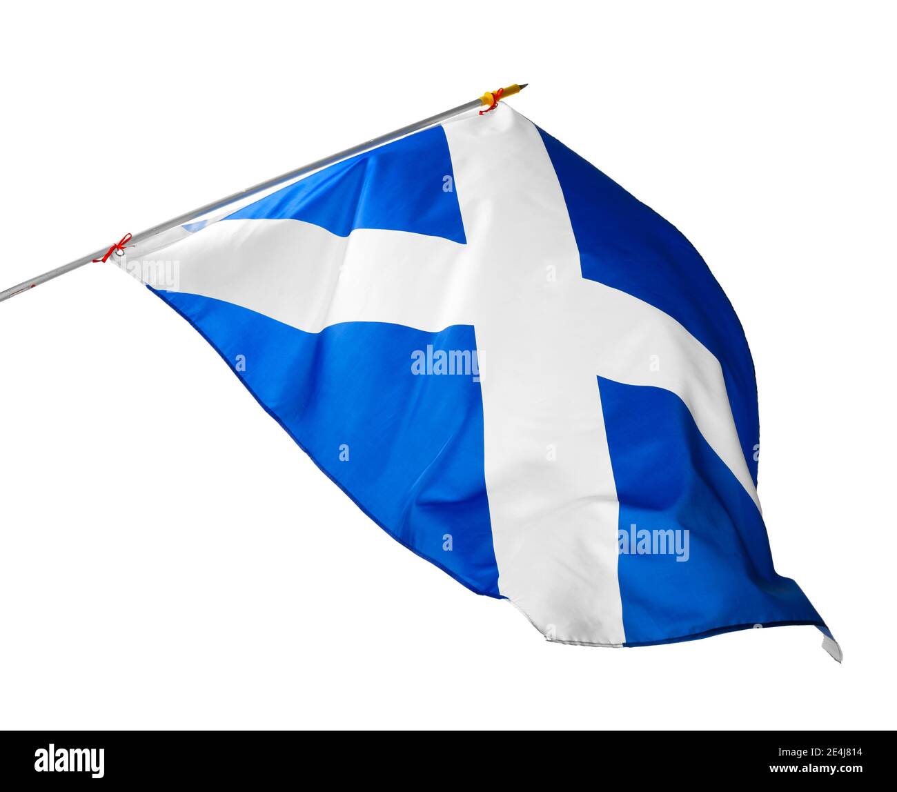 National flag of Scotland isolated on white background Stock Photo - Alamy